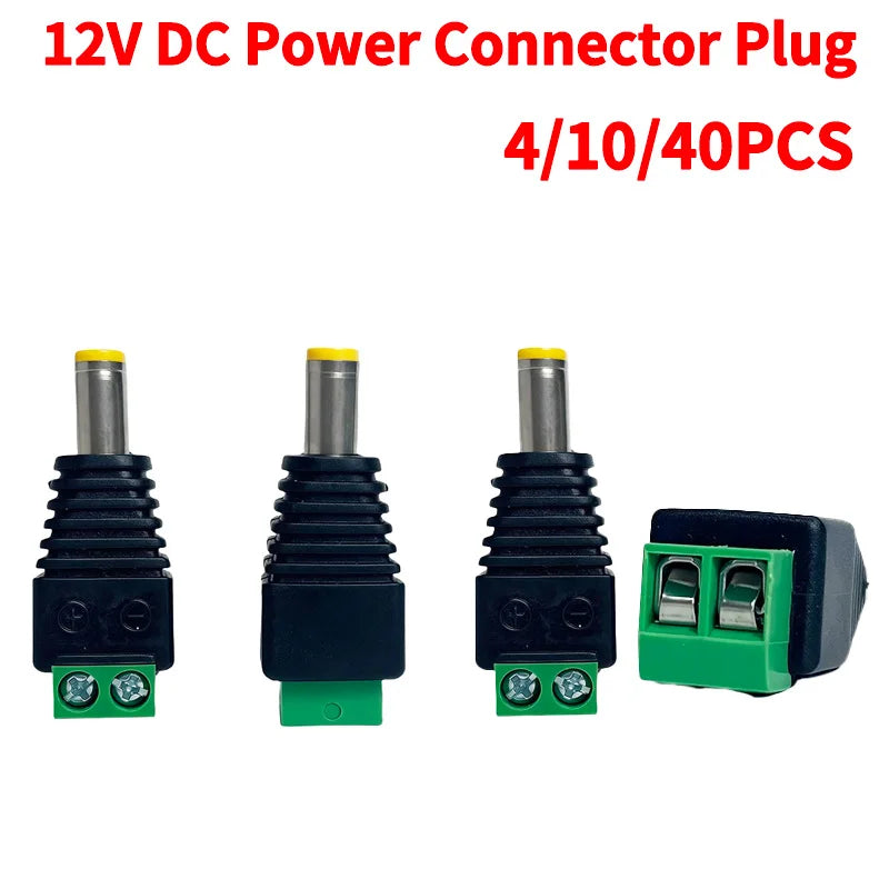 12V DC Power Terminal Block Connector for LED Strip CCTV – Keszoox