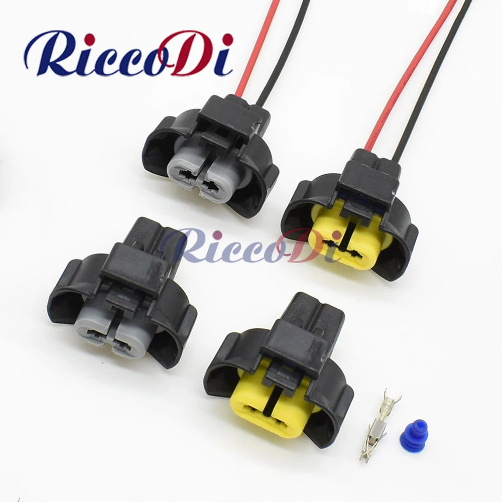 2 Pin Automotive Fog Light and Headlight Waterproof Connector Plug Soc ...