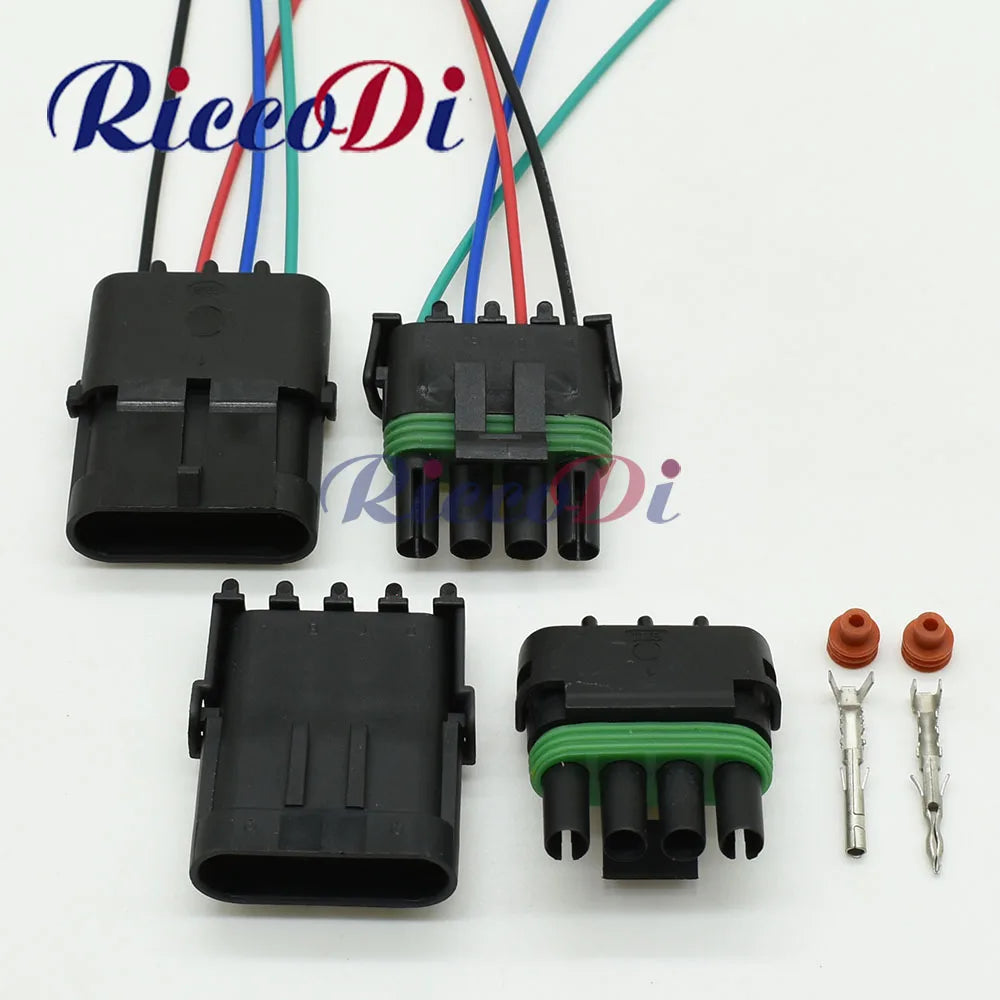 4 Pin Delphi Electrical Socket Plug 12015797 12010974 Waterproof Weath ...