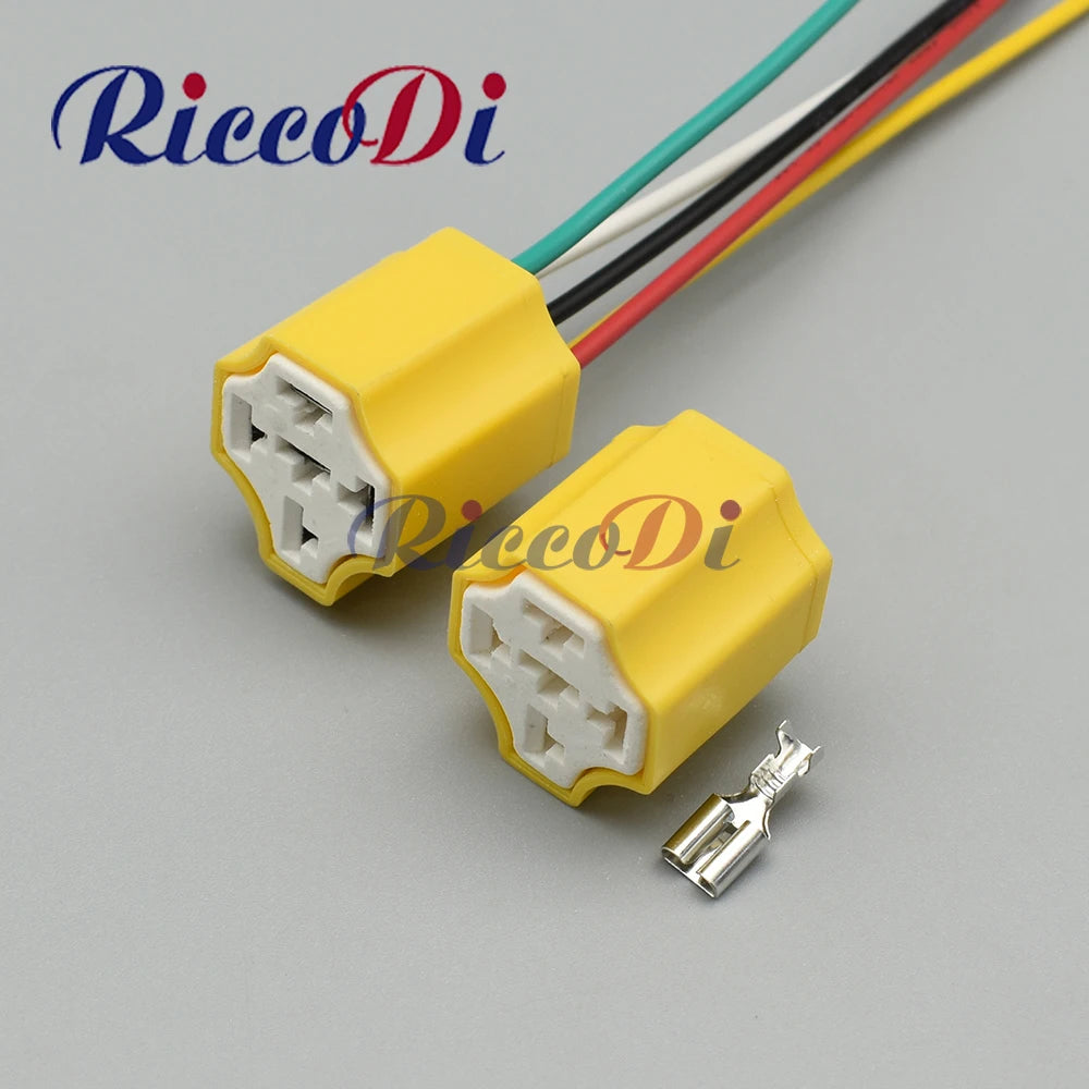5 Pin Relay Base Connector Plug DJJ7051B-6.3-21 with Terminals or Cabl ...