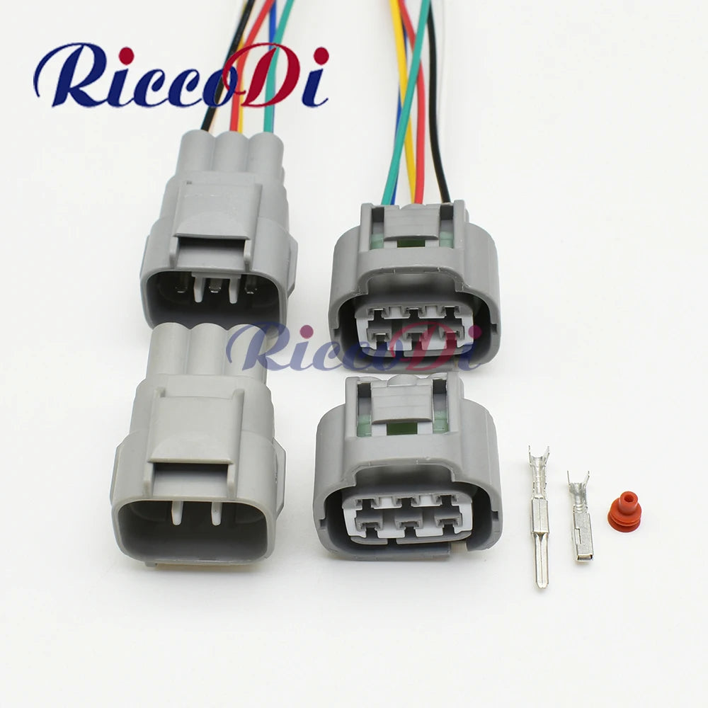6 Pin Male Female Accelerator Throttle Pedal Plug Auto Electrical Conn ...