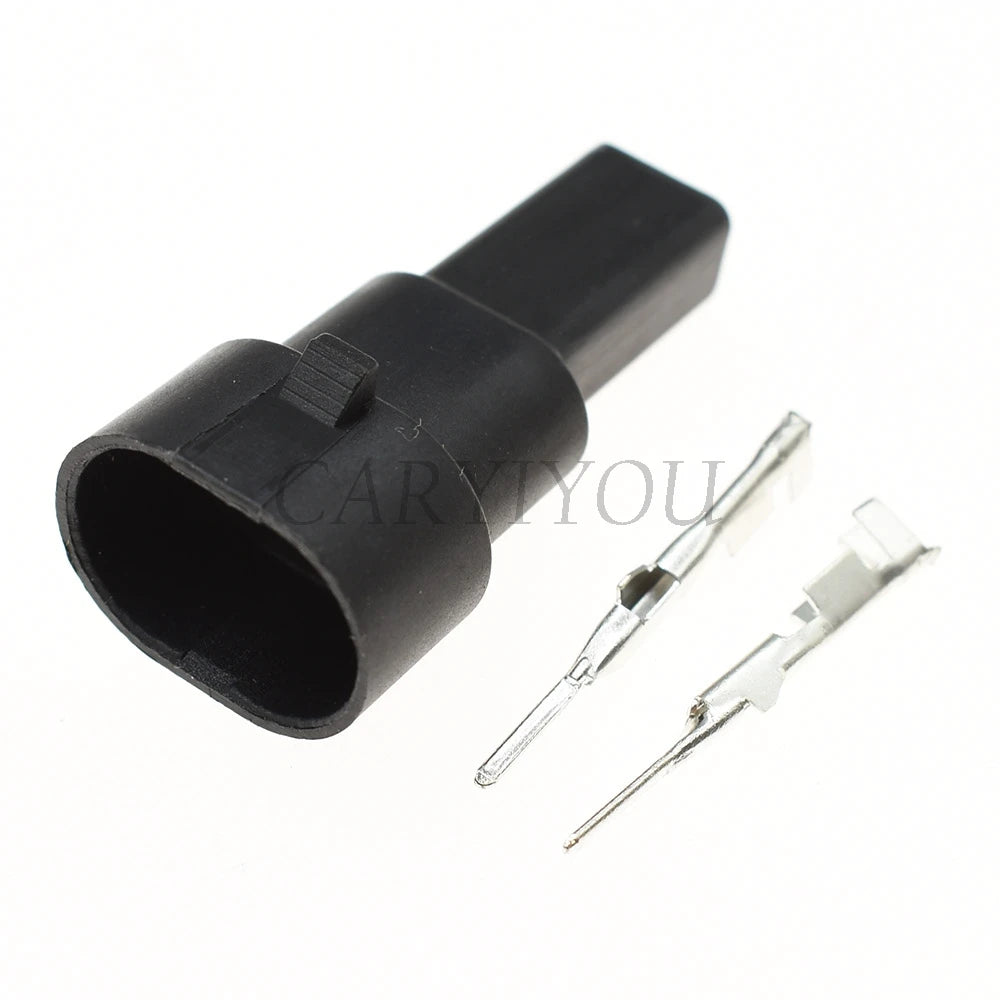 2 Pin Male Female Water Temperature Sensor Plug Waterproof Connector C ...