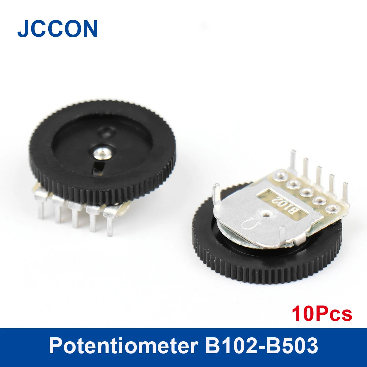 Double/Single Gear Tuning Potentiometer B102–104 1K–100K 3/5Pin Dual D ...