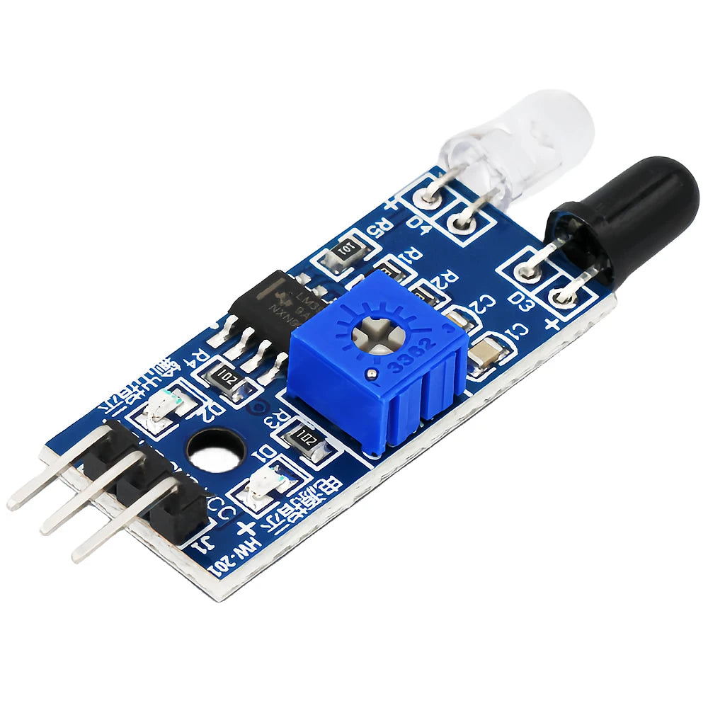 IR Infrared Obstacle Avoidance Sensor Module 3-Pin Reflective Photoele ...